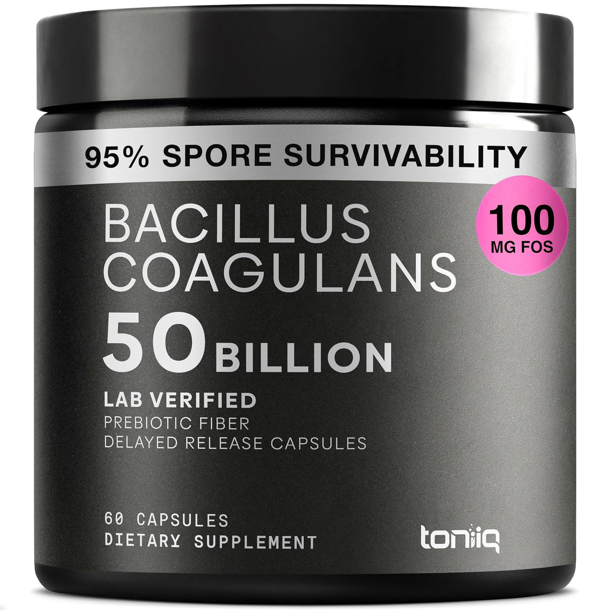 Toniiq Bacillus Coagulans probiotic capsules