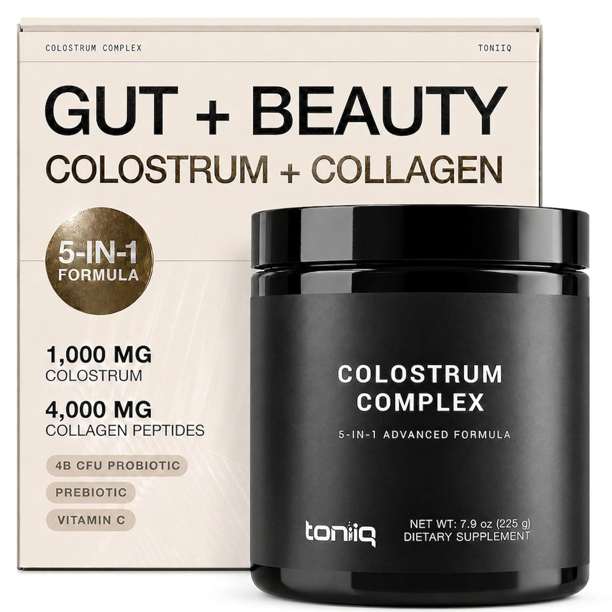 Toniiq colostrum powder for skin health