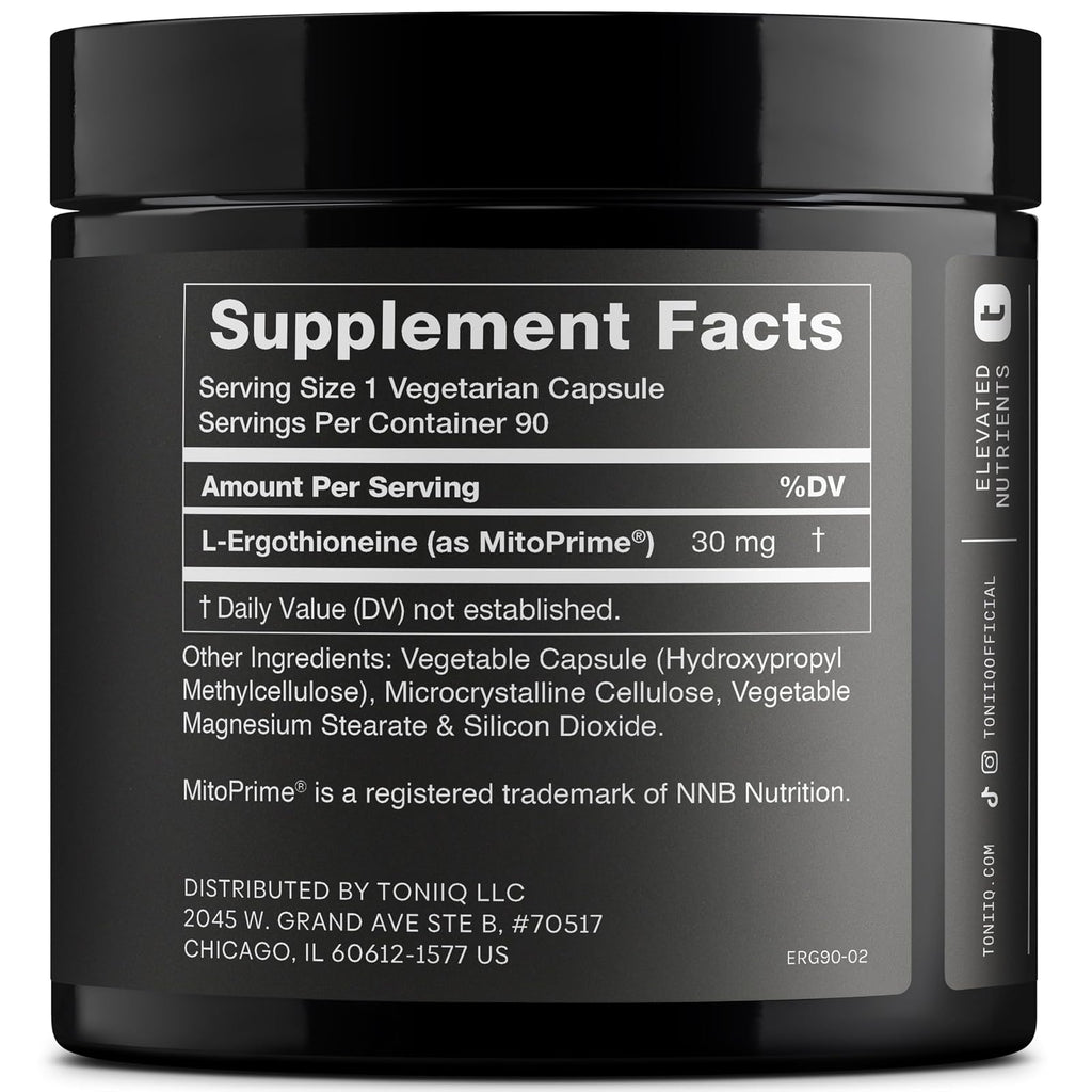 Toniiq Ergothioneine multivitamin for women