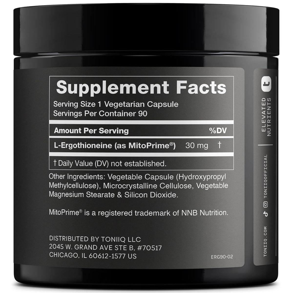 Toniiq Ergothioneine multivitamin for women