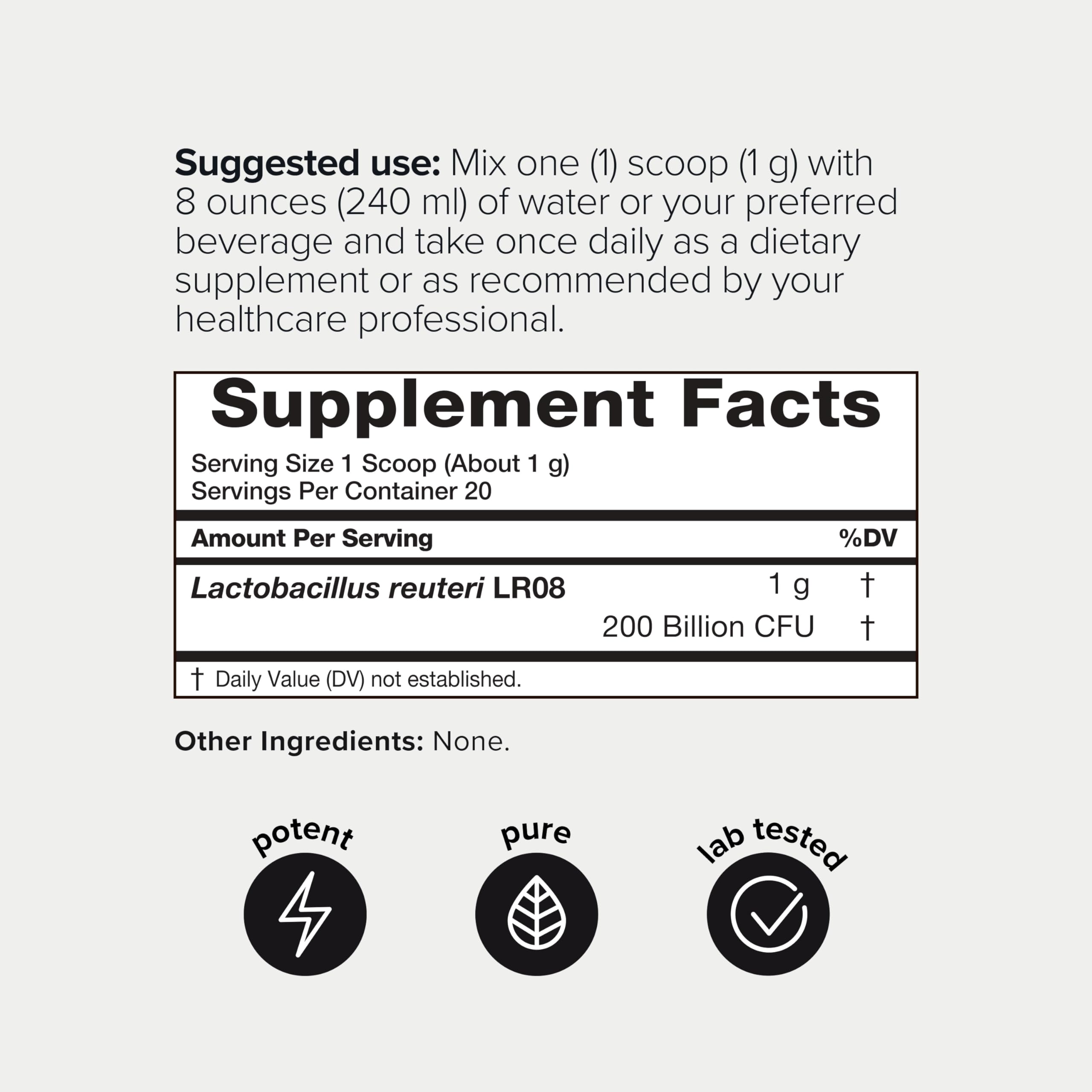 Toniiq L Reuteri for a balanced gut