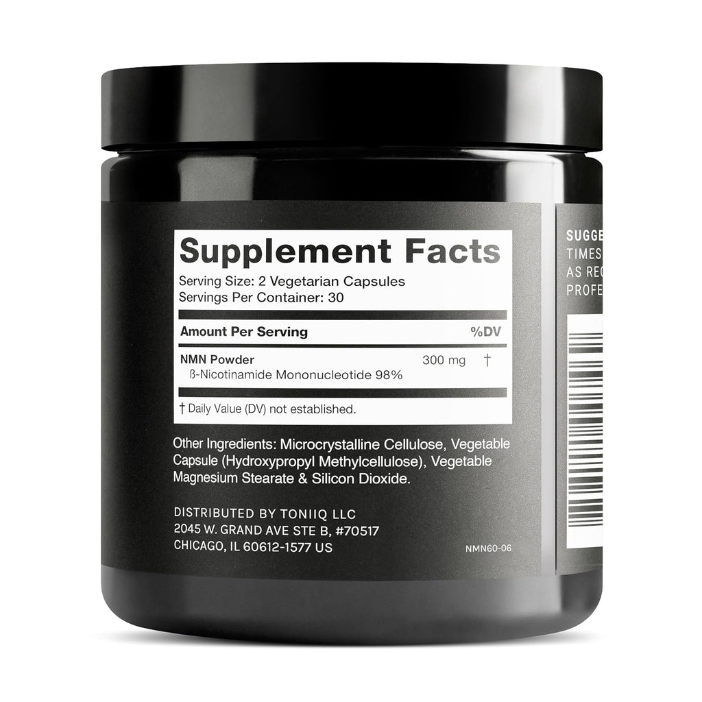 Toniiq NMN for enhanced metabolism