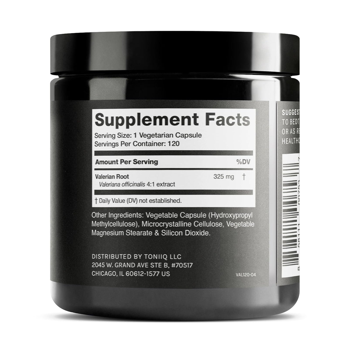 Toniiq valerian capsules for sleep support