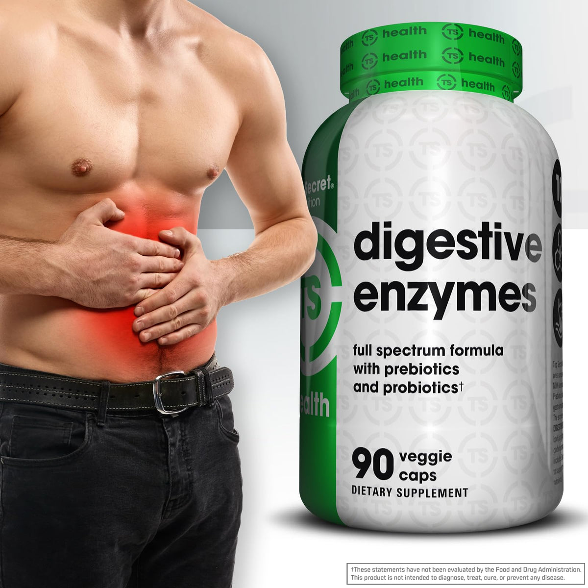 Top Secret Nutrition digestive enzymes for bloating relief