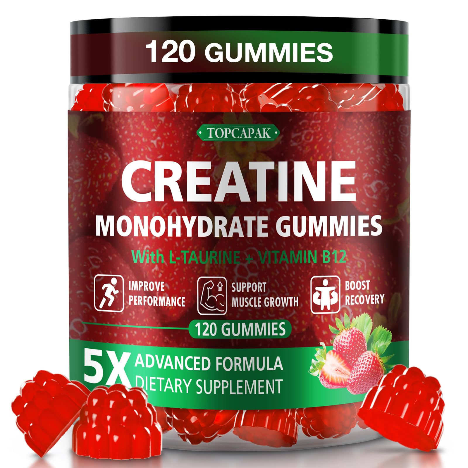 TOPCAPAK creatine monohydrate gummies