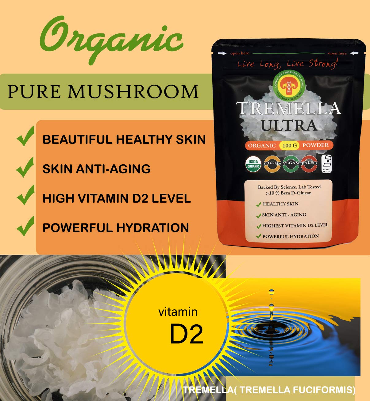 topical application of tremella extract
