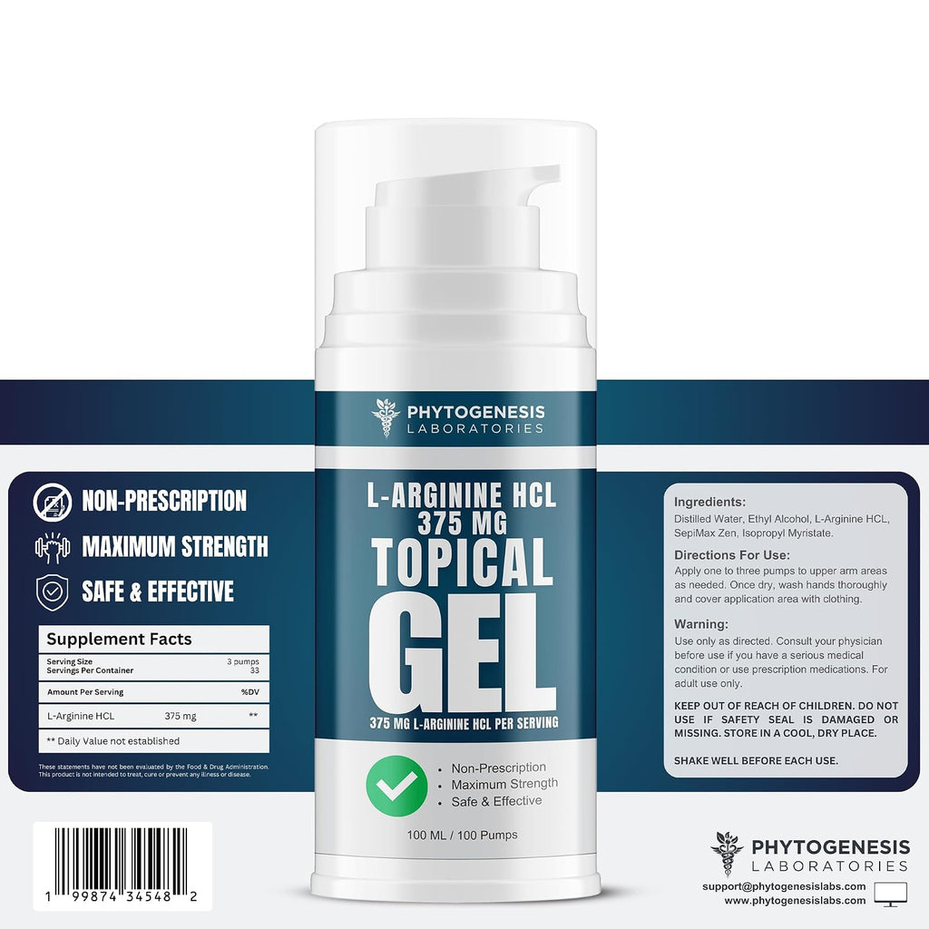Topical L-Arginine for muscle recovery