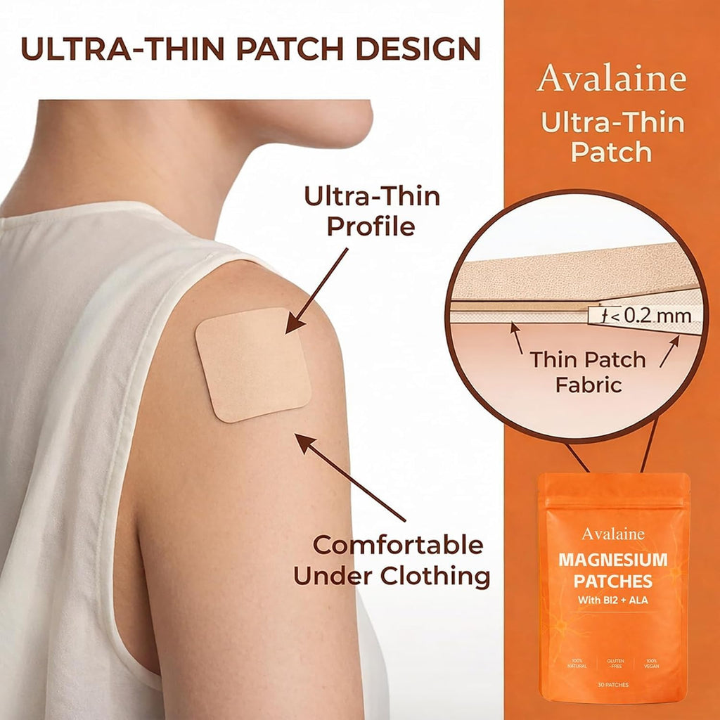 Topical magnesium patches for daily wellness