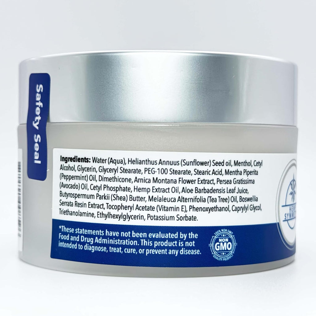 Topical relief with hemp freeze