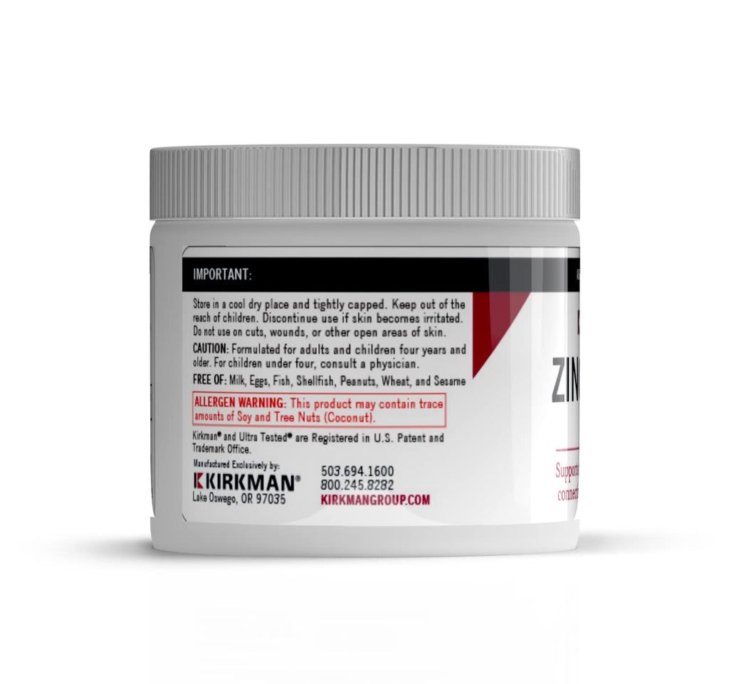 topical zinc sulfate for healing