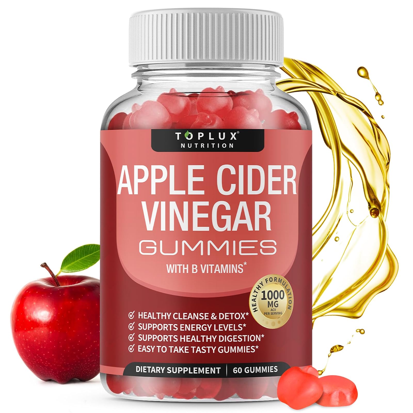 Toplux apple cider vinegar gummies benefits