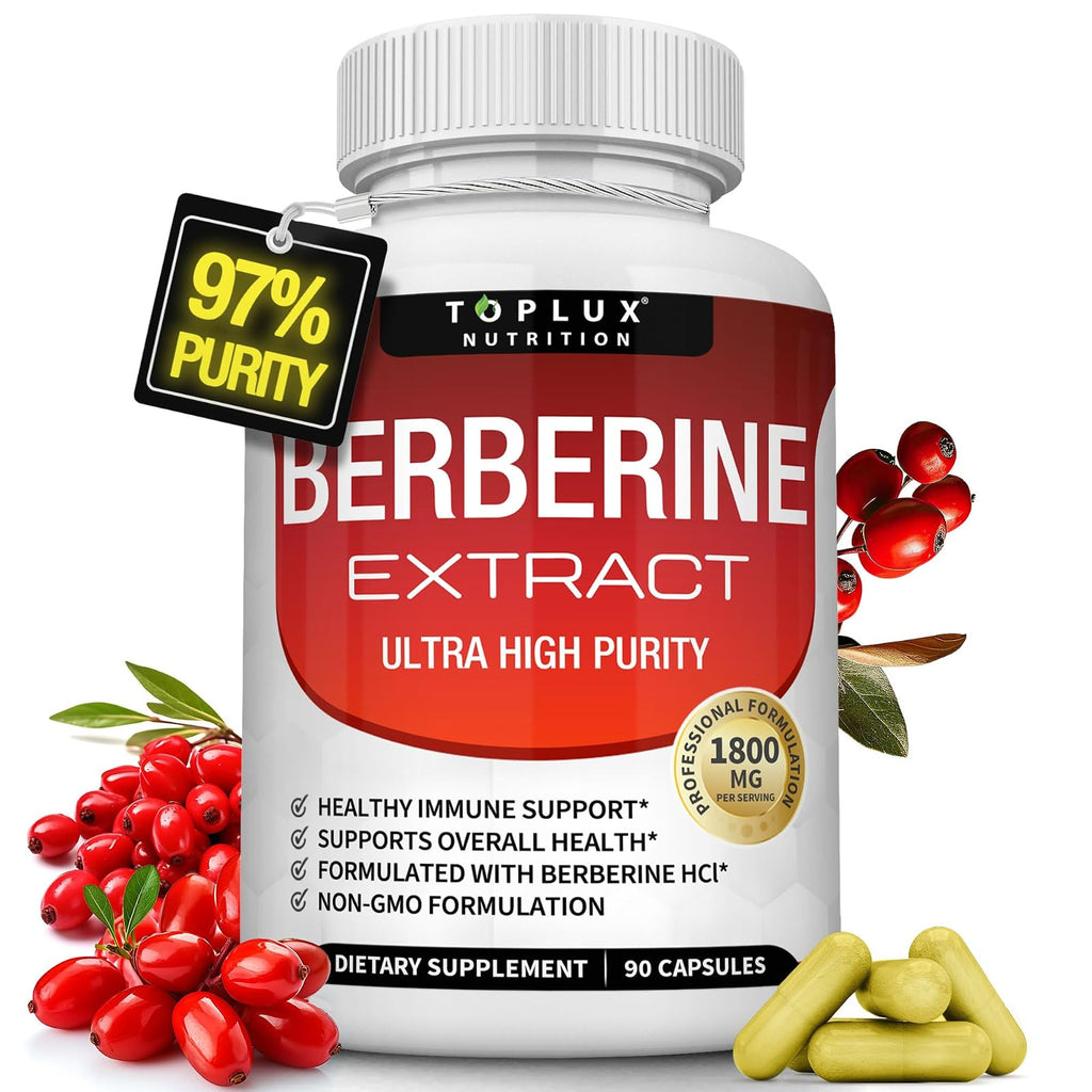 Toplux berberine 1800 mg capsules