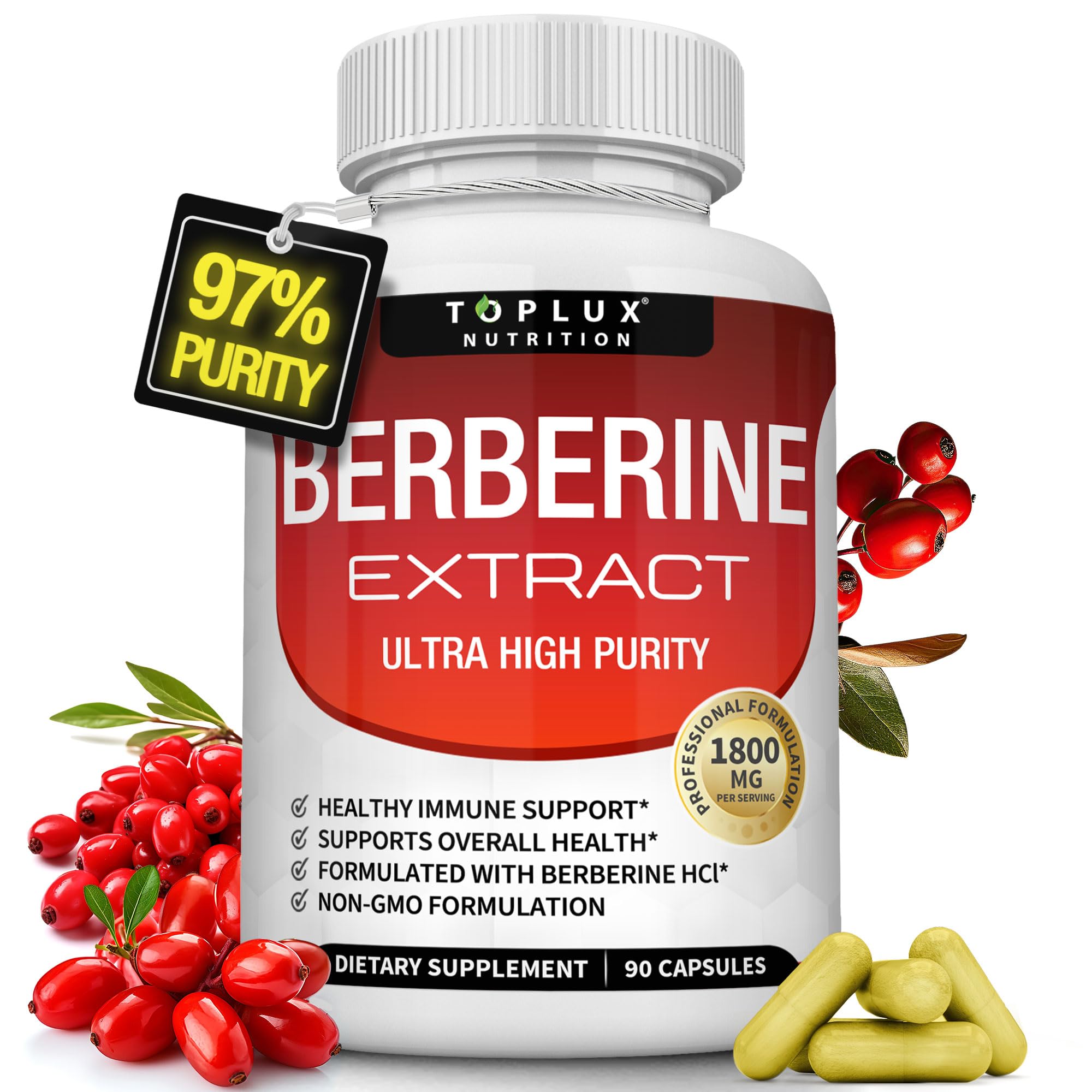 Toplux Berberine Supplement for health