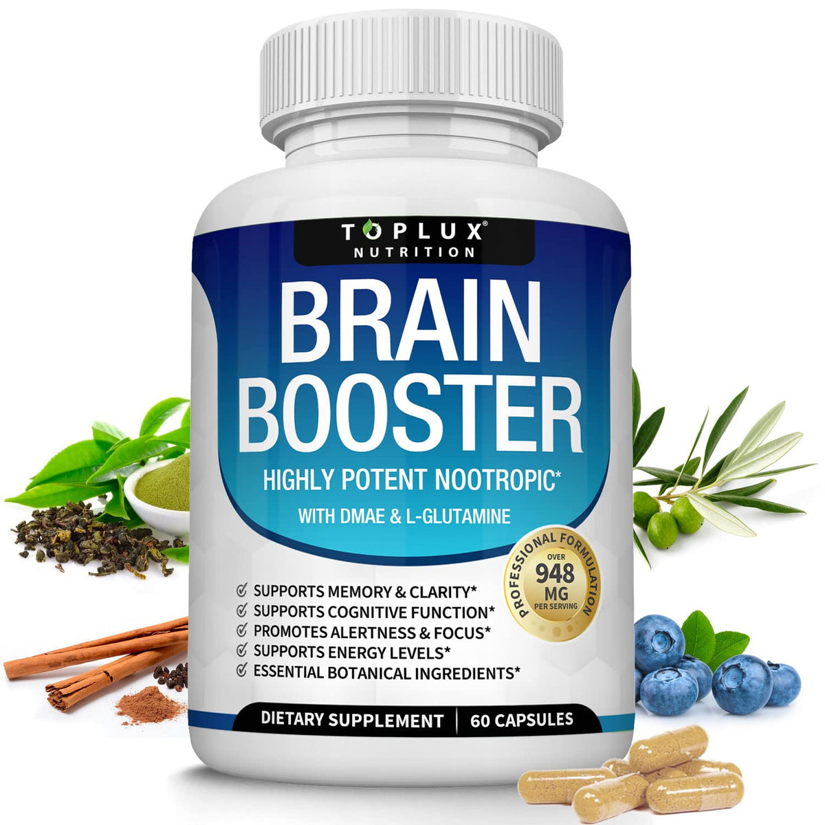 Toplux brain supplement for focus