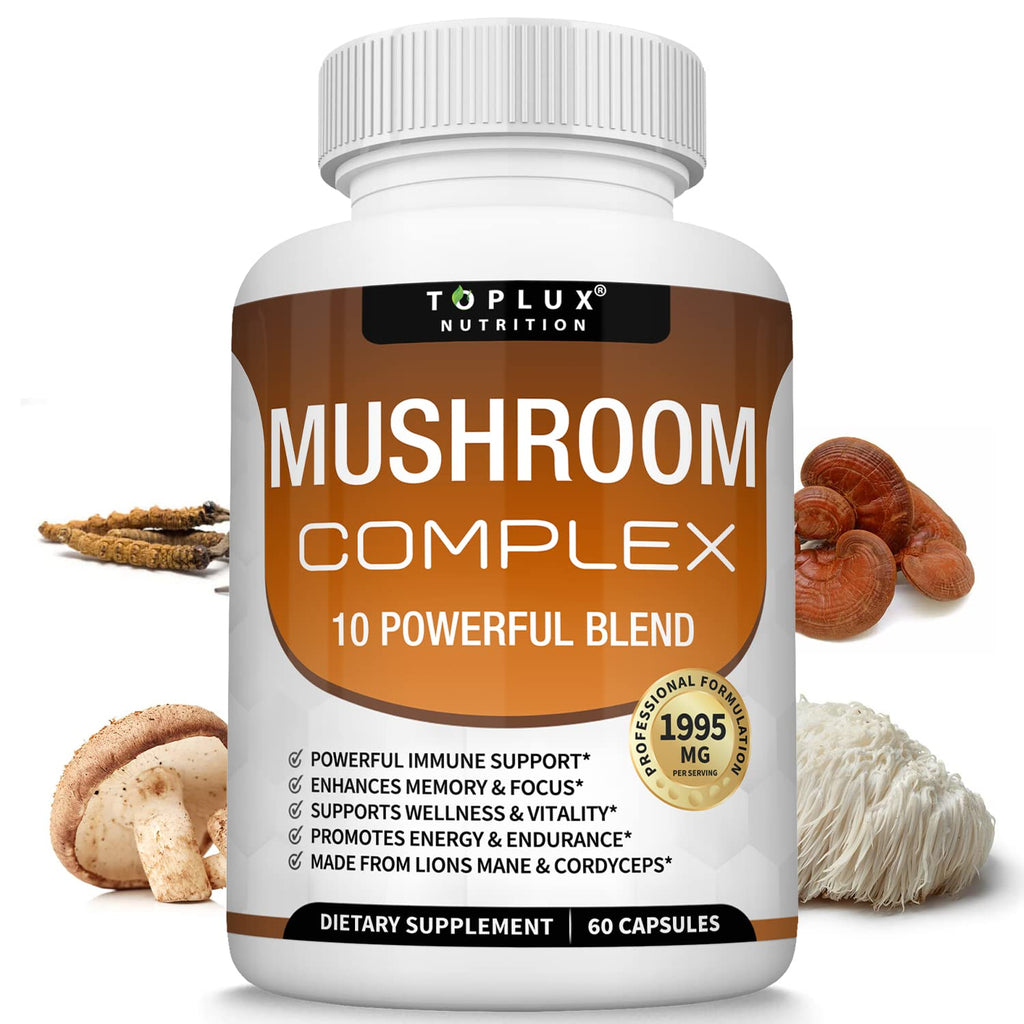 Toplux Lions Mane mushroom supplement