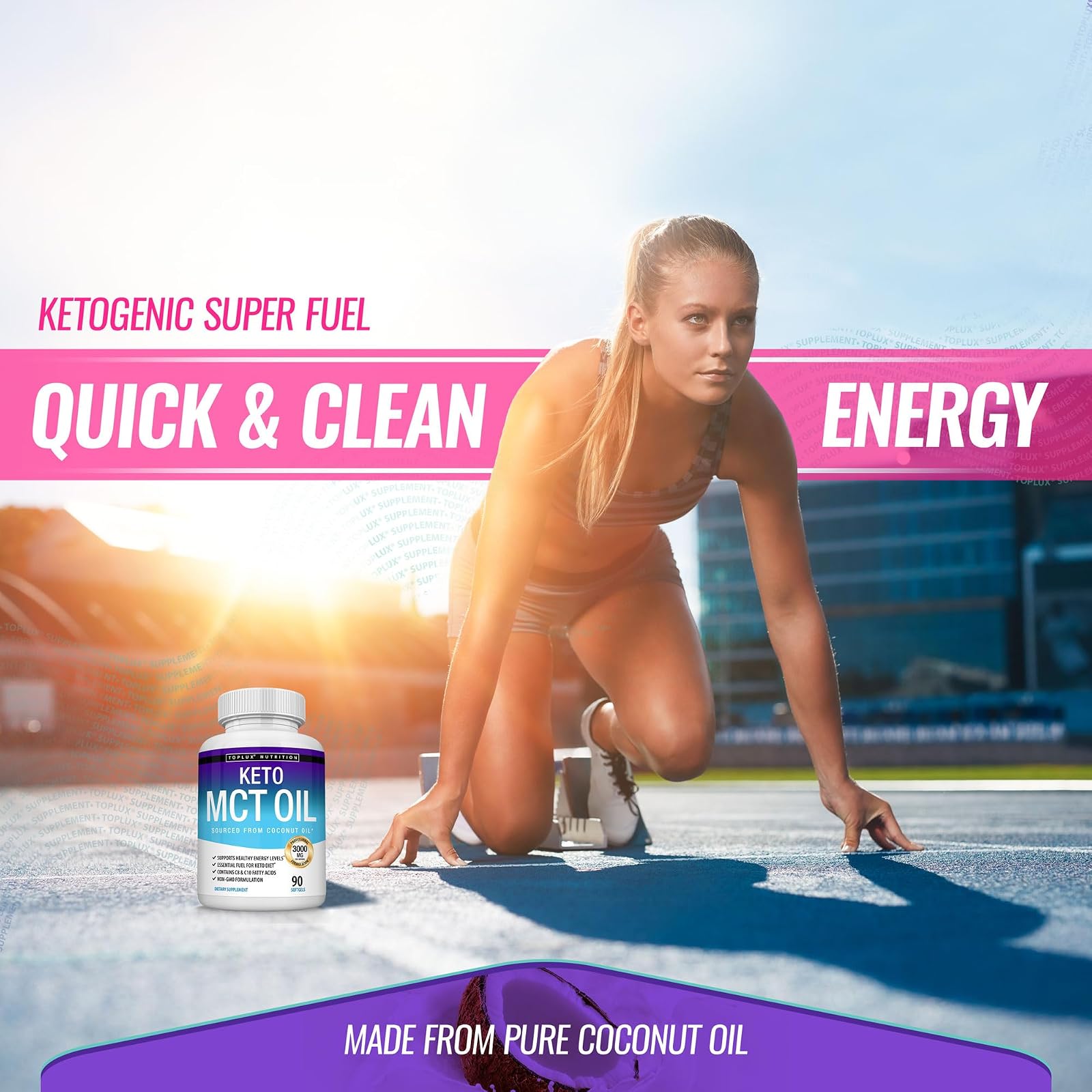 Toplux MCT oil supports ketosis