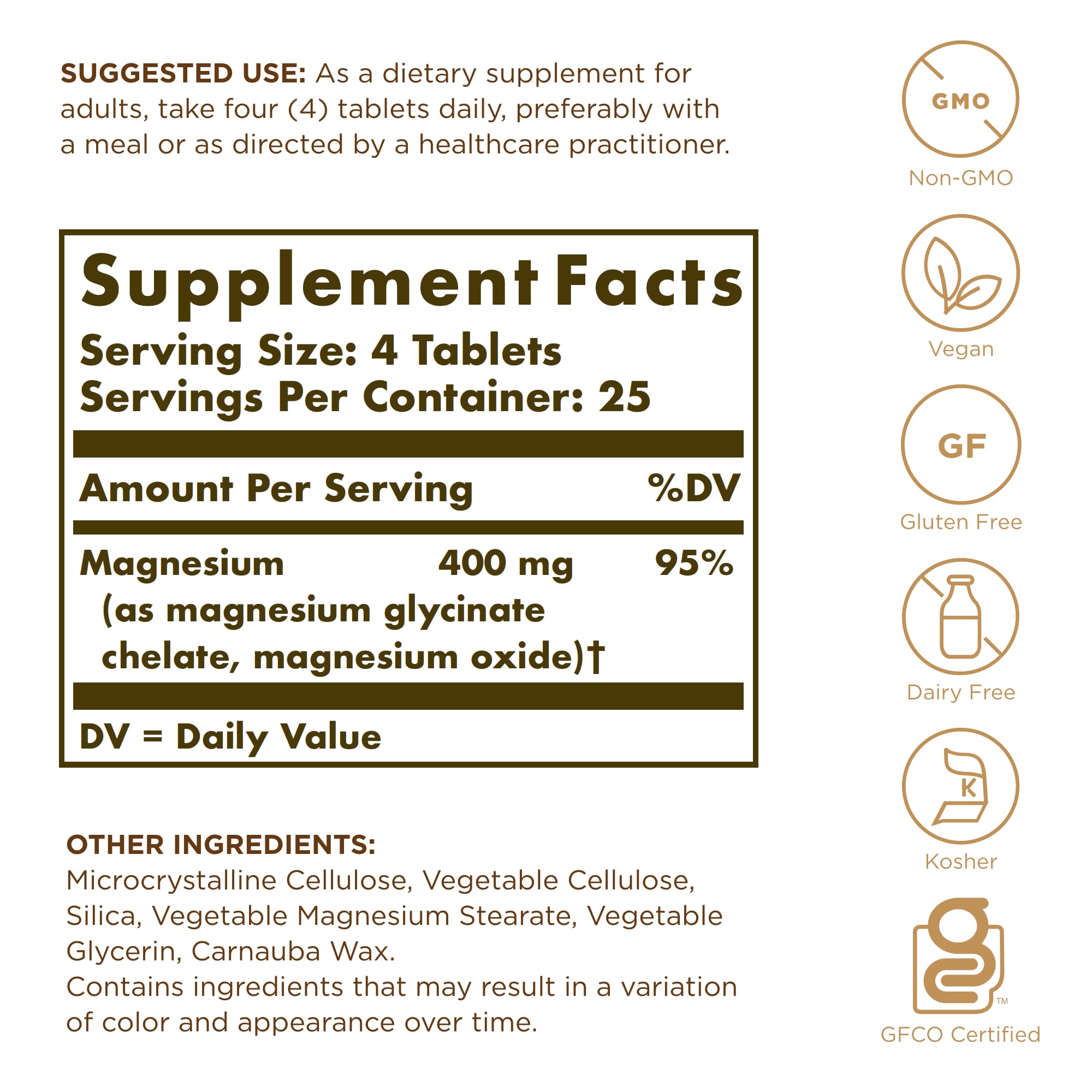 Total relief magnesium for muscle support