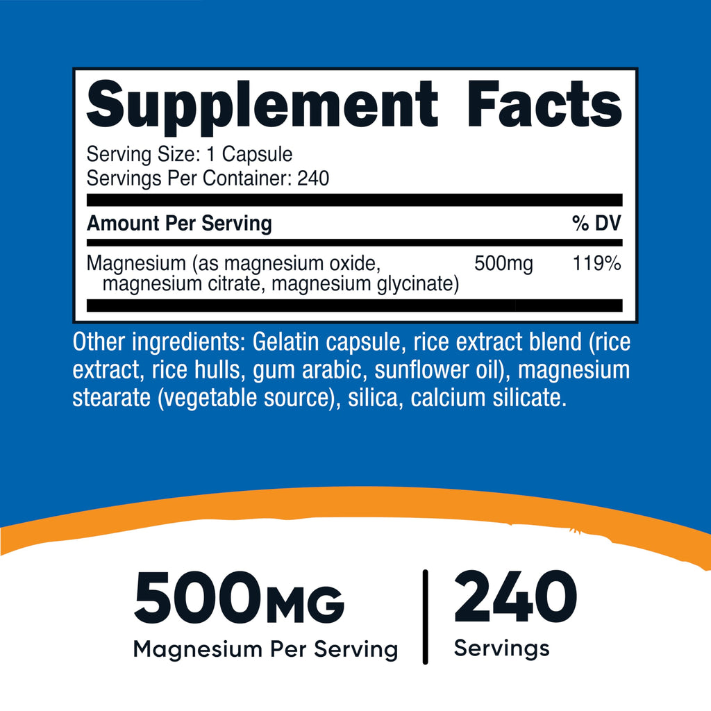 total relief magnesium for muscle support