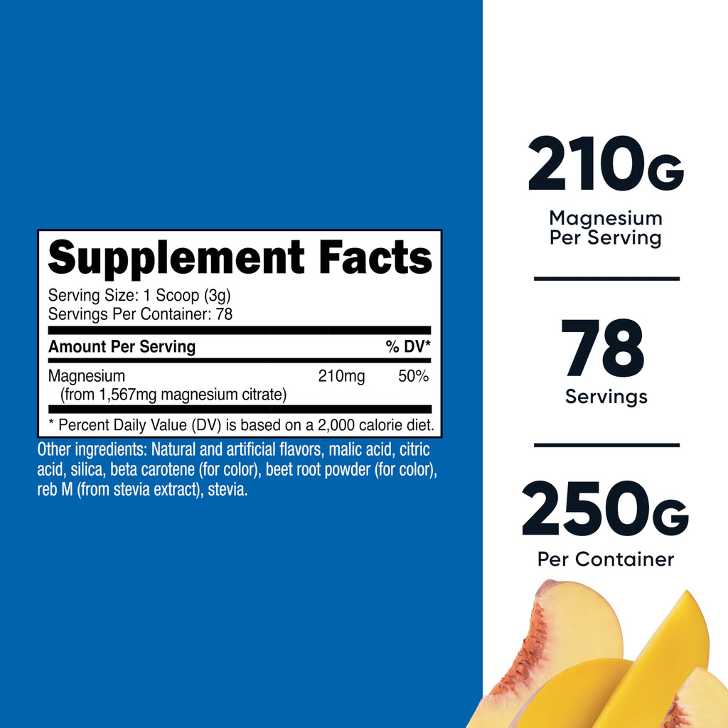 Total relief magnesium powder for muscle support