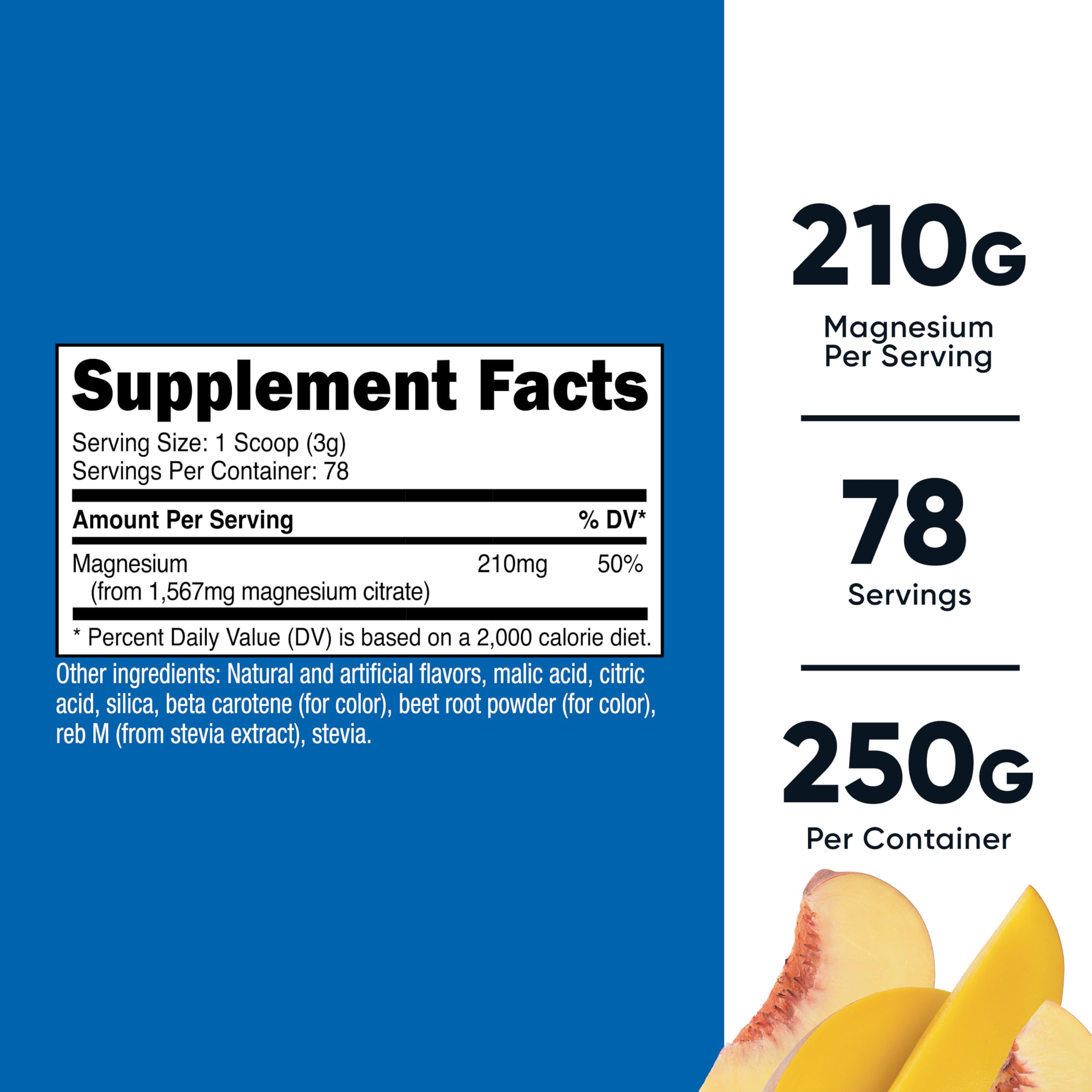 Total relief magnesium powder for muscle support