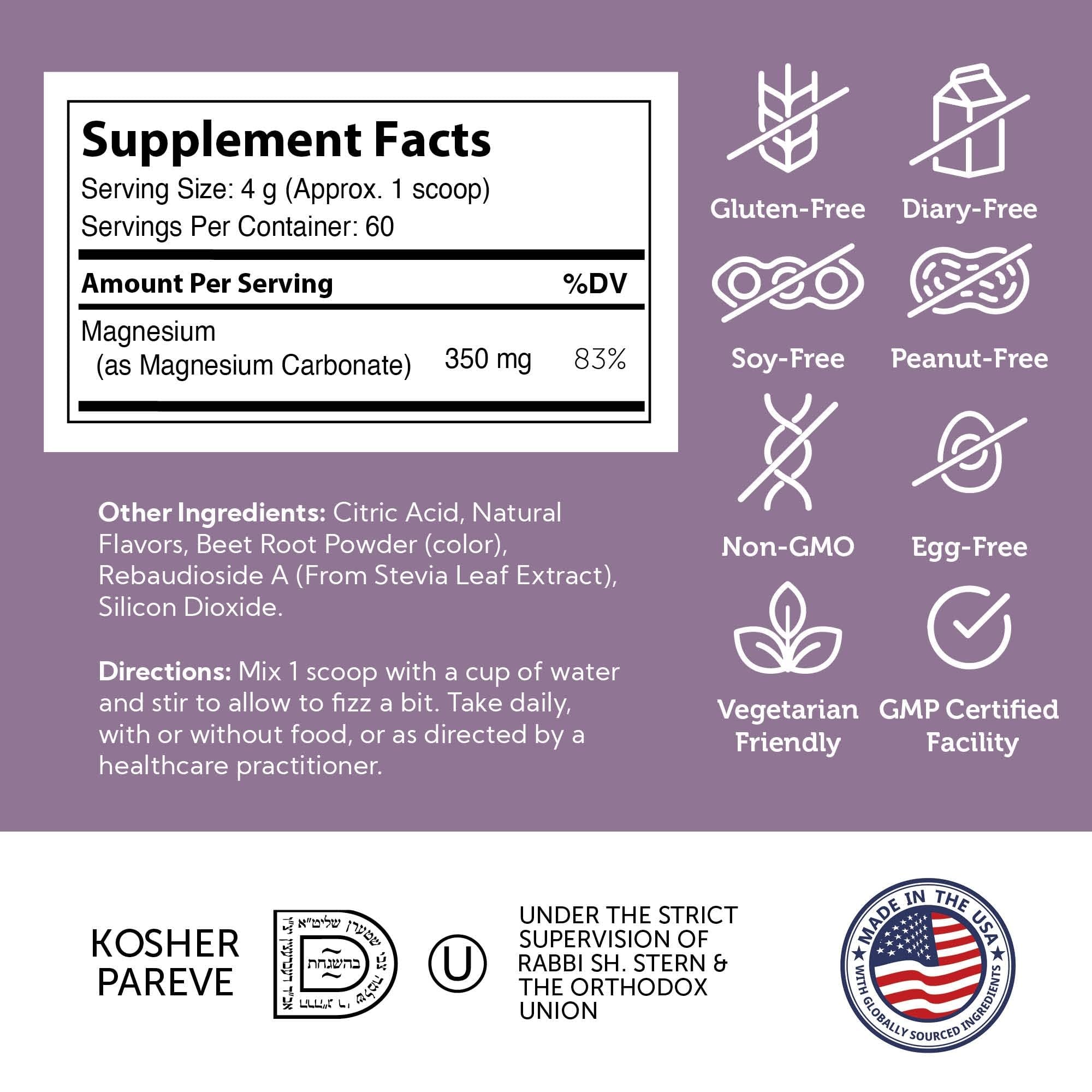 Total relief magnesium supplement powder