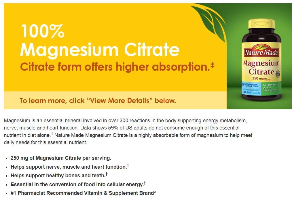 Total relief with magnesium citrate