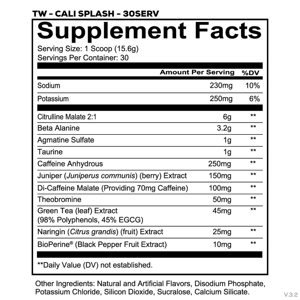 Total War pre-workout with 320 mg caffeine