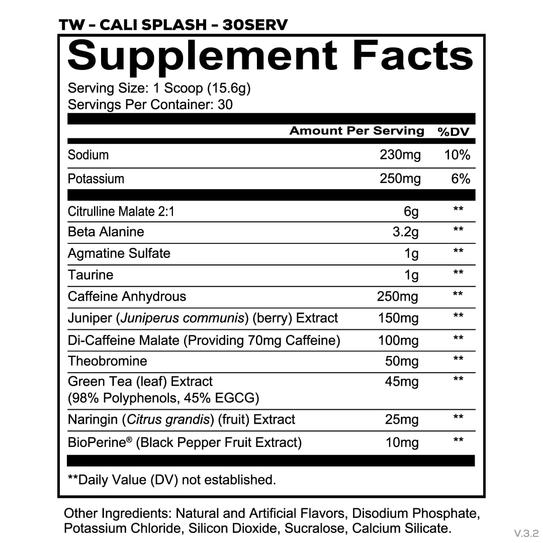 Total War pre-workout with 320 mg caffeine