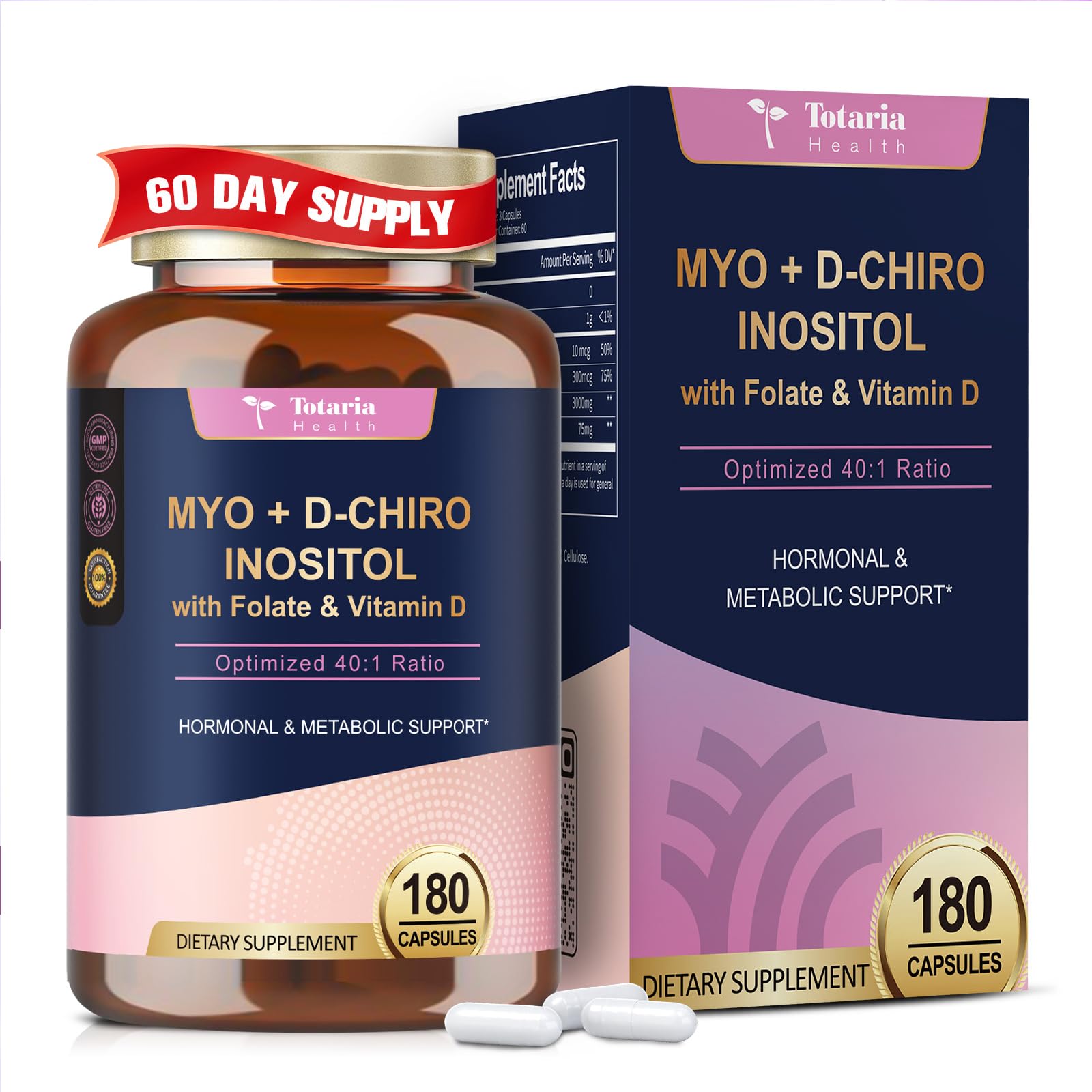 Totaria Inositol vitamin b complex capsules