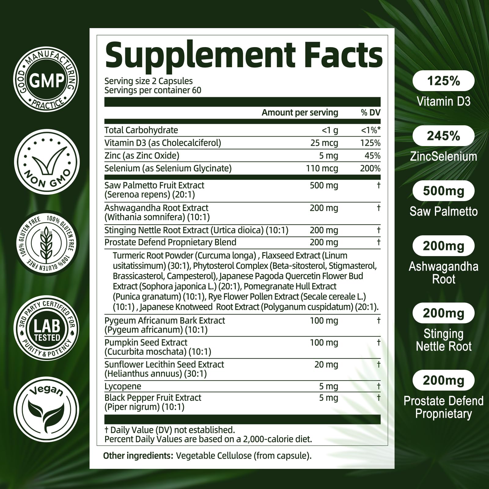 totaria organic saw palmetto dietary supplement