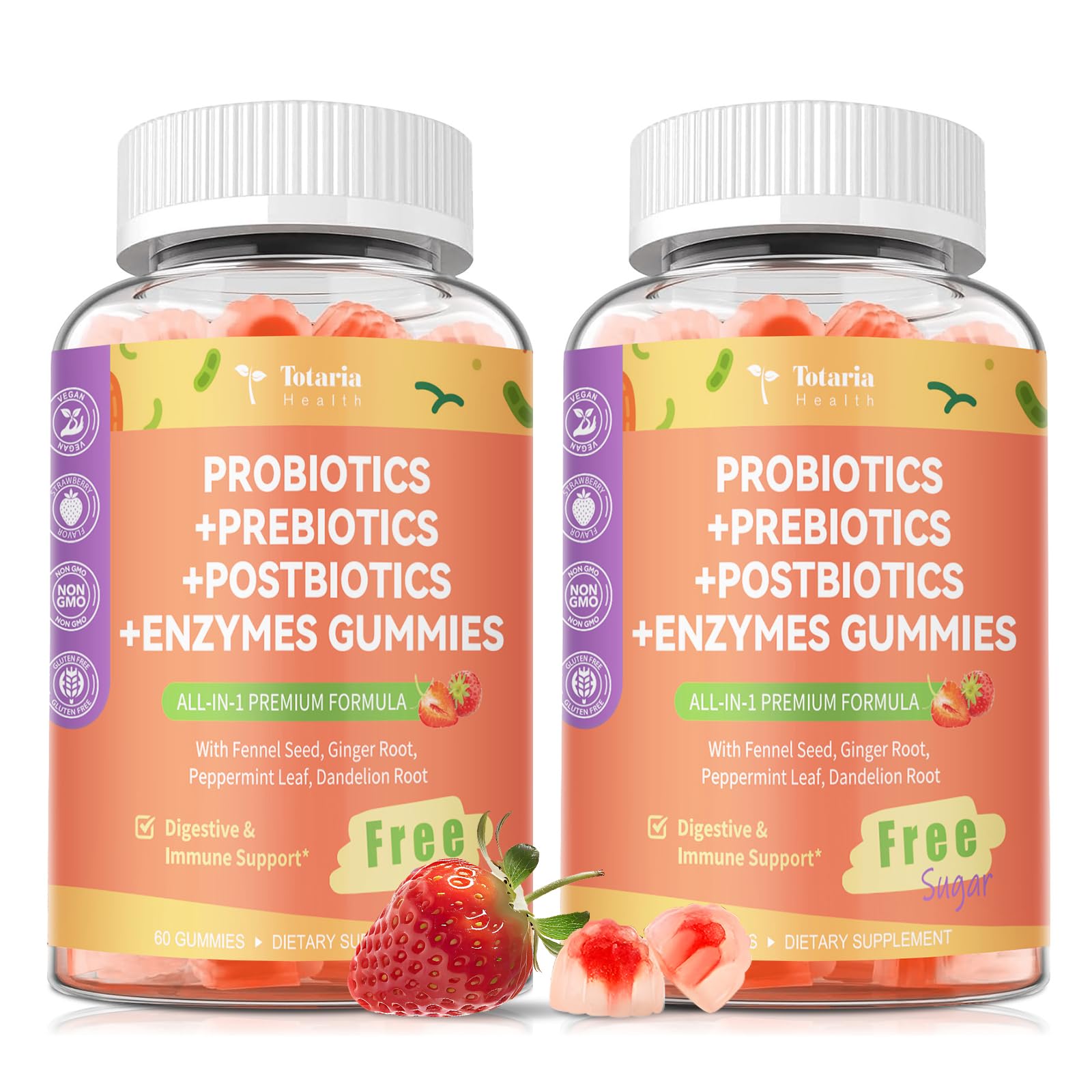 Totaria sugar free probiotic gummies
