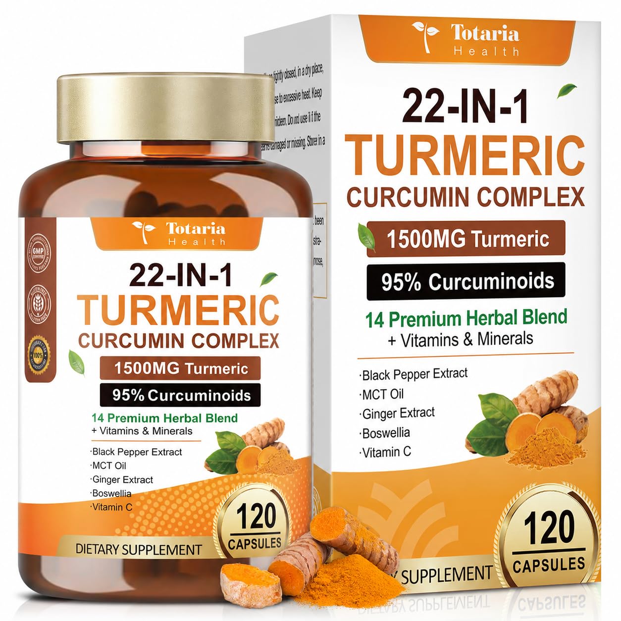 Totaria turmeric curcumin capsules