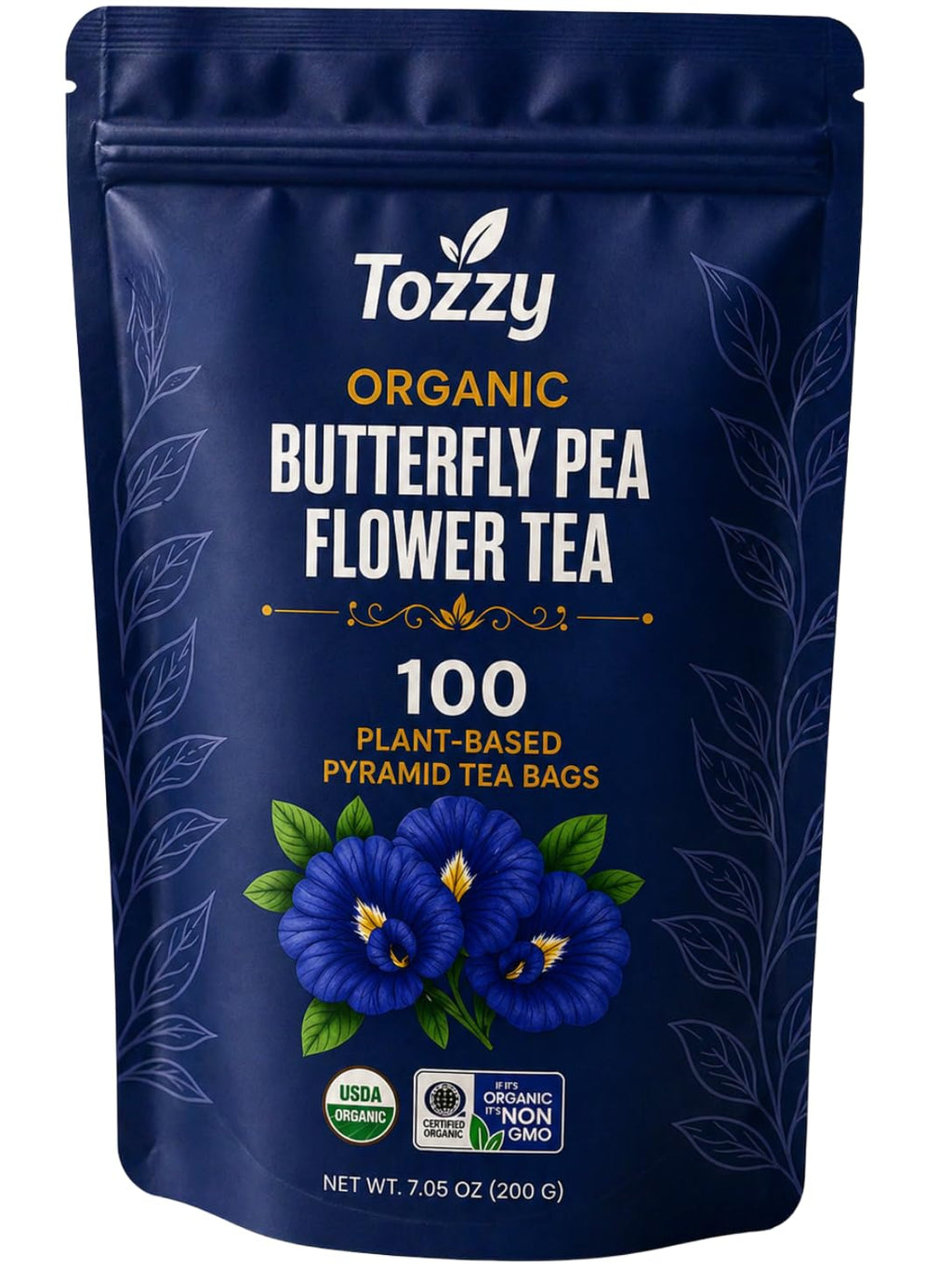Tozzy organic butterfly pea flower tea bags