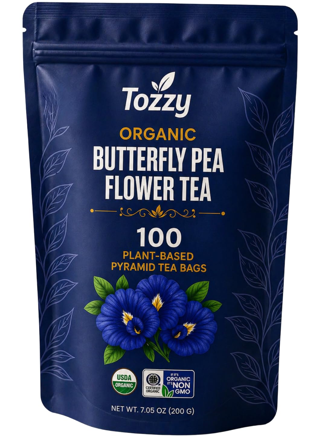 Tozzy organic butterfly pea flower tea bags