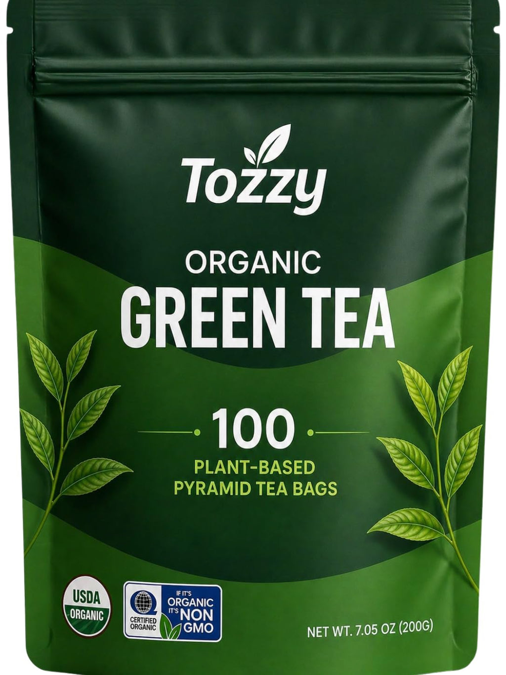 Tozzy organic green tea bags