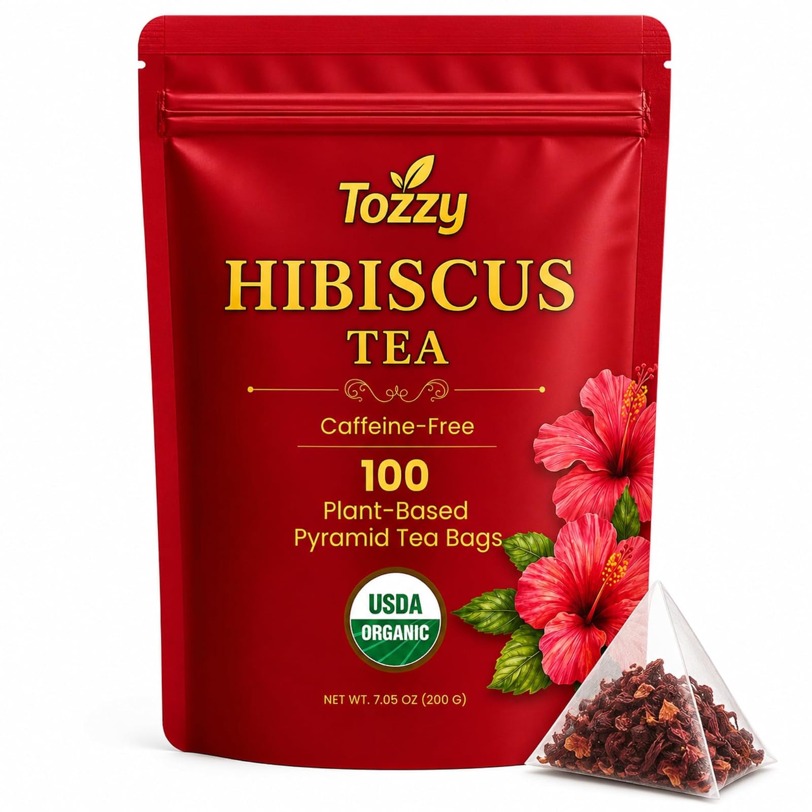 Tozzy organic hibiscus tea bags