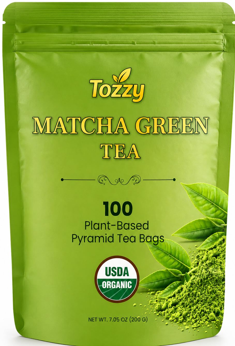Tozzy organic matcha green tea bags