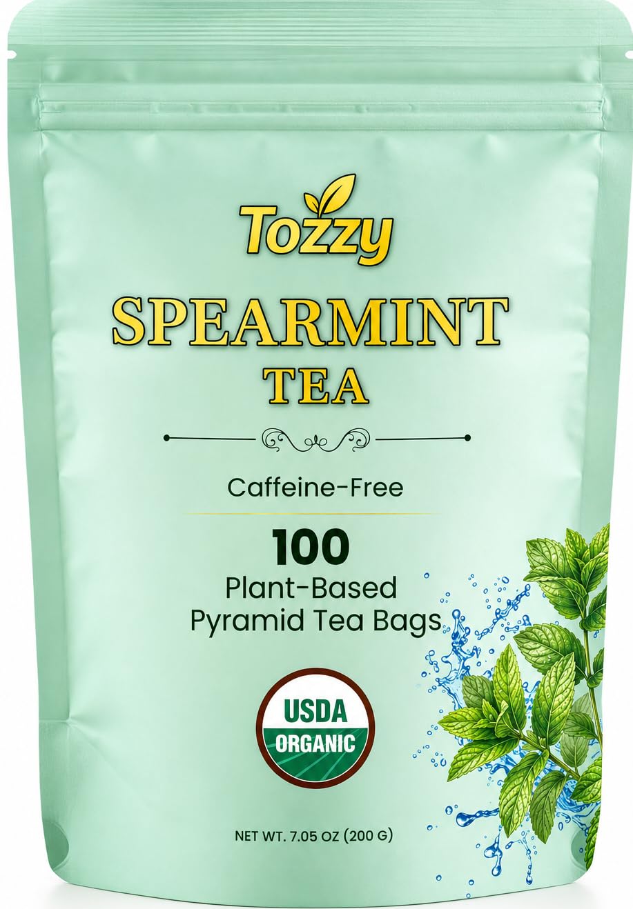 Tozzy organic spearmint herbal tea bags