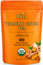 Tozzy organic turmeric ginger tea bags
