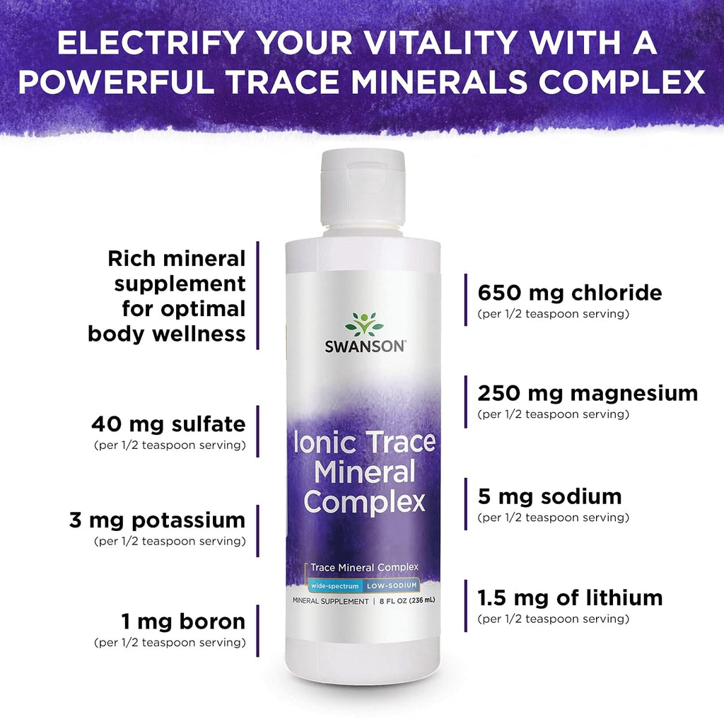 Trace mineral drops support overall health