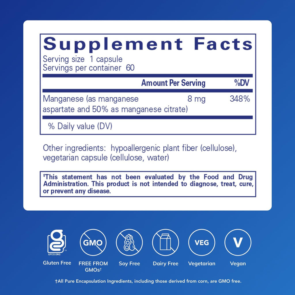 trace mineral manganese for vitality