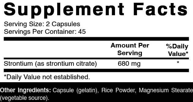 Trace mineral supplement for bone health