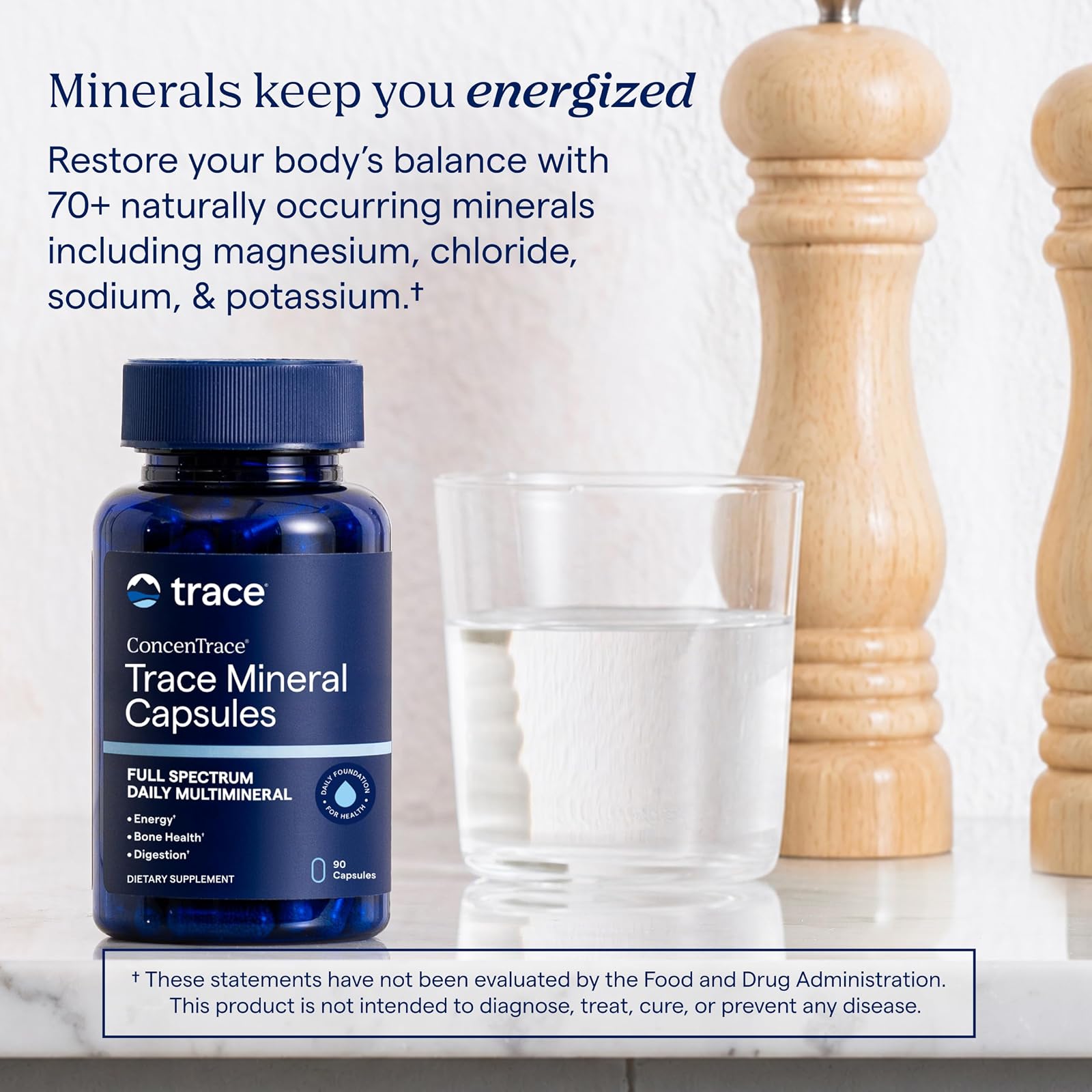Trace minerals capsules for immune boost