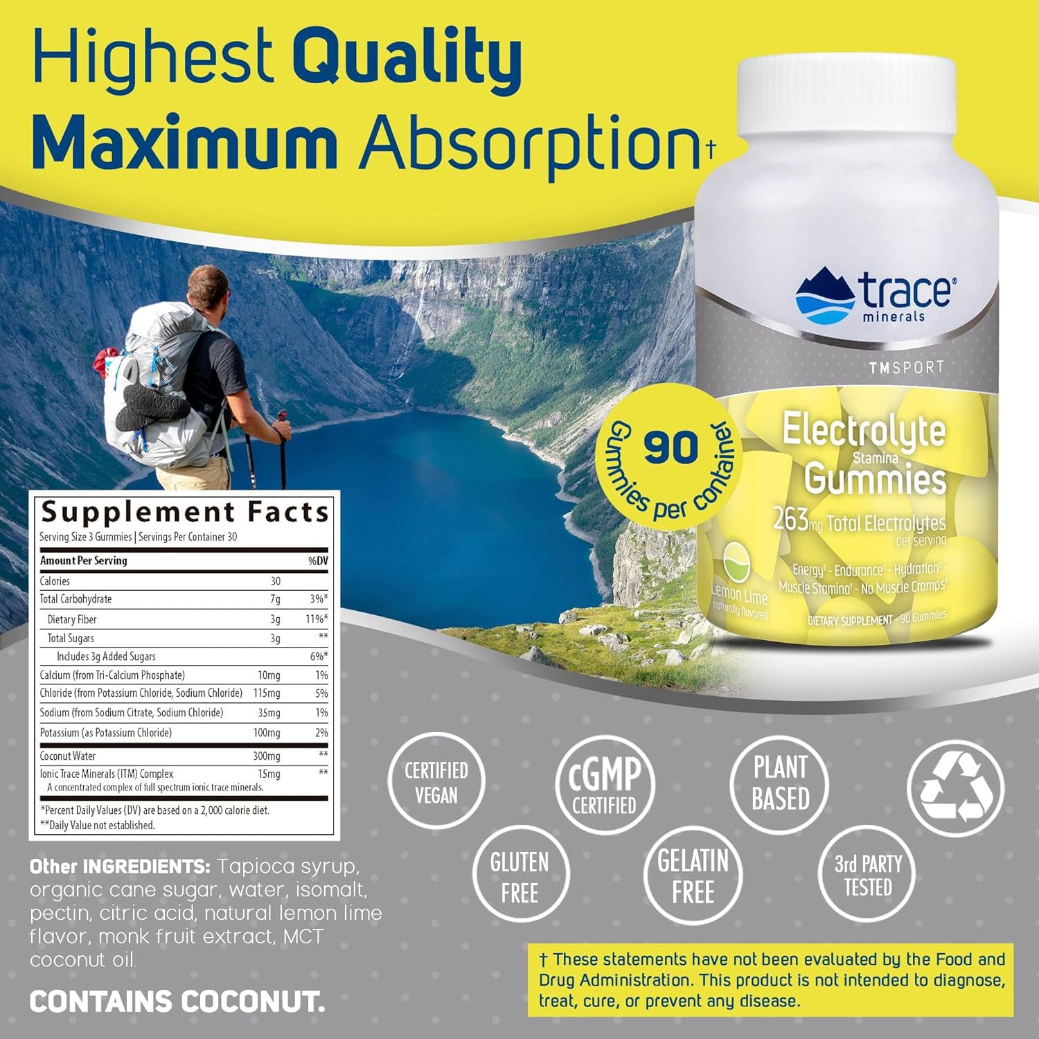 Trace Minerals electrolyte stamina gummies benefits