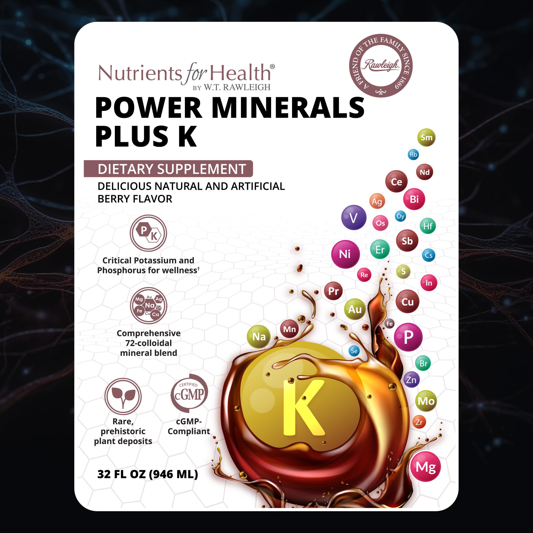 Trace minerals for electrolyte balance