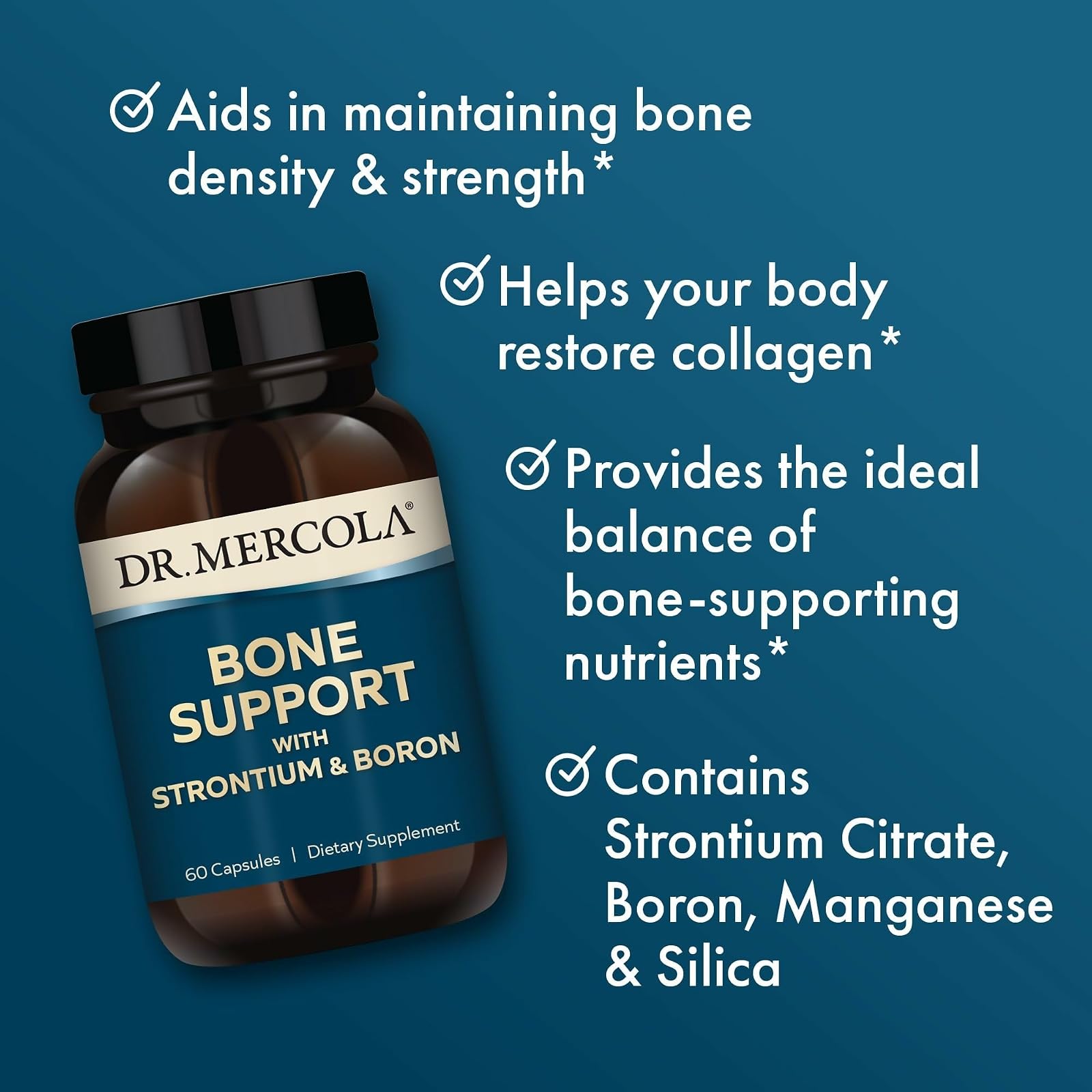 Trace minerals for healthy bones