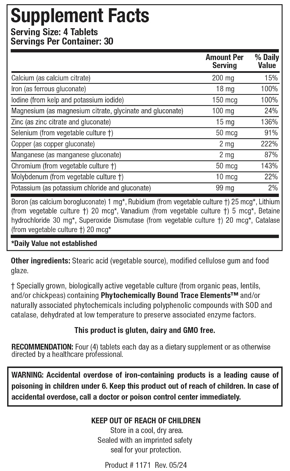 trace minerals for optimal health