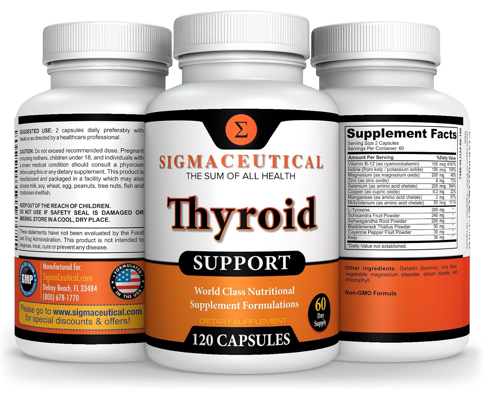 Trace minerals for thyroid support