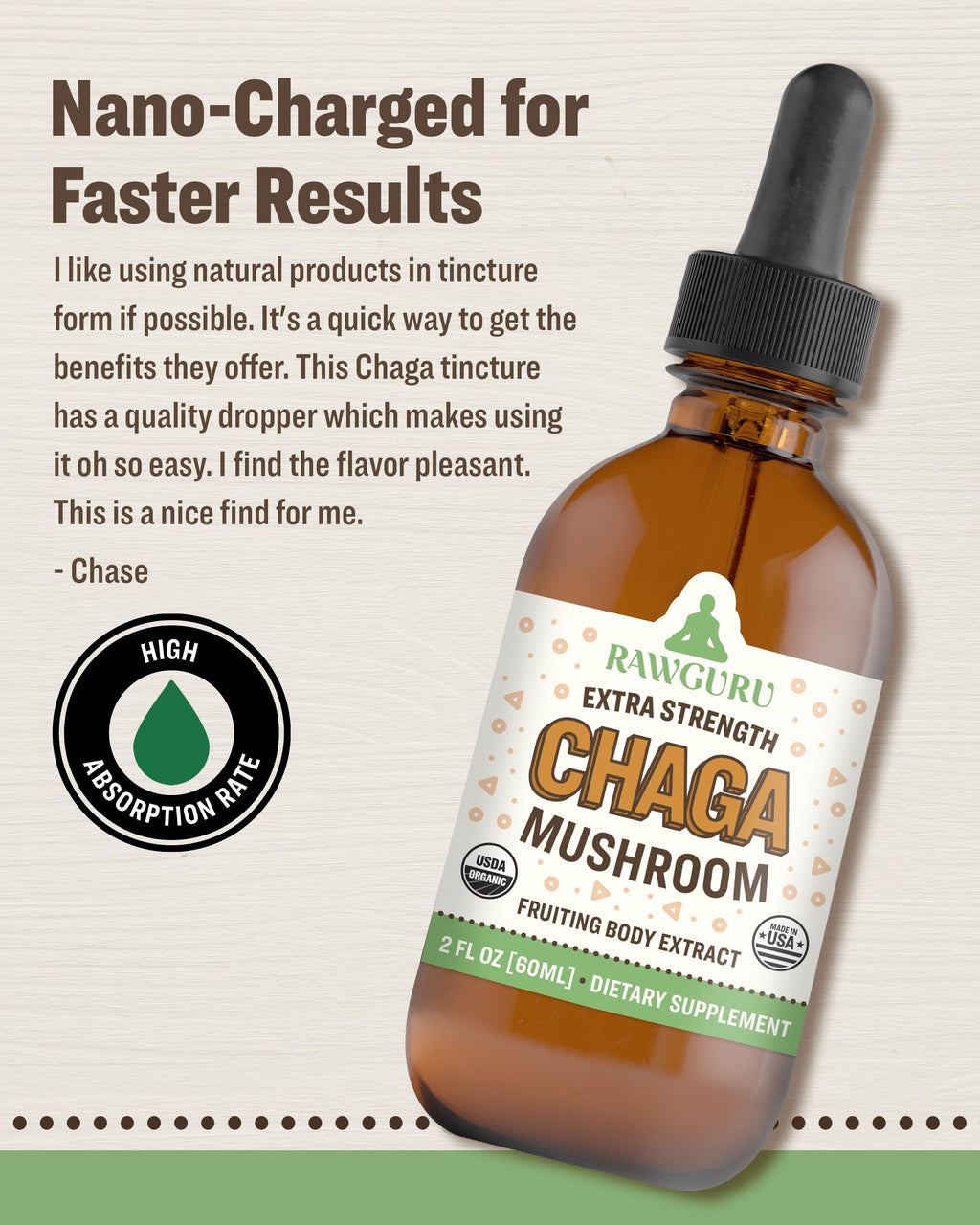 Trace minerals in chaga mushroom supplement