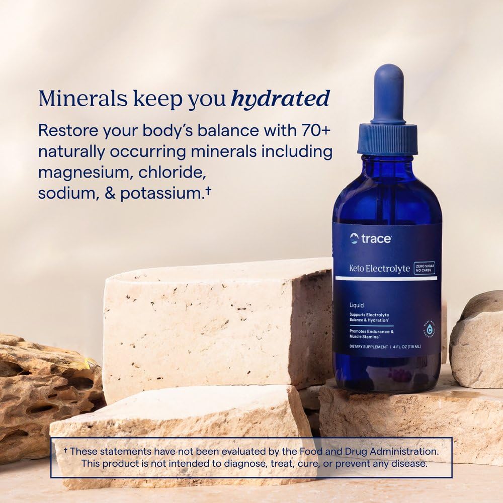 Trace Minerals Keto drops for balanced hydration